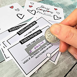 Love Coupons, Valentines Coupon book, Custom Scratch off Coupon Gifts for Him, Her, Boyfriend, Girlfriend or Couples