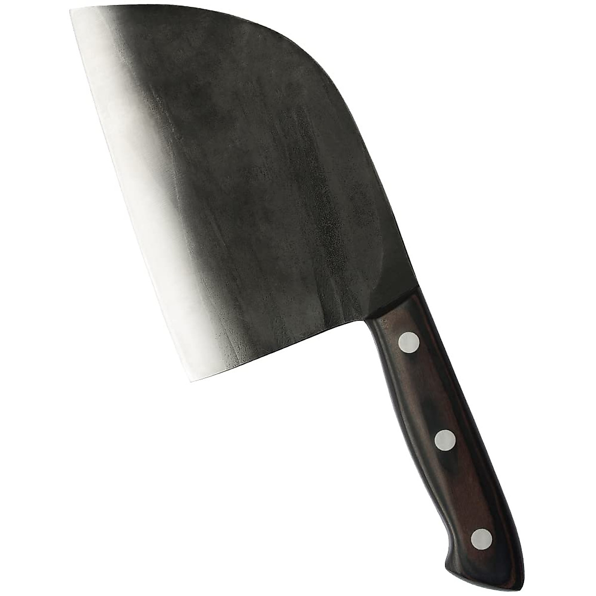 Meat Cleaver, Handmade Butcher Knife High Carbon Japanese Kitchen Poultry Bone Cutting Full Tang Wood Handle Serbian Handmade Knives