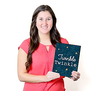 Big Dot of Happiness Twinkle Twinkle Little Star - Baby Boy Nursery Wall Art and Kids Room Decorations - Gift Ideas - 7.5 x 10 inches - Set of 3 Prints