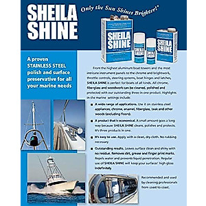 Sheila Shine Stainless Steel Cleaner and Polish 1 Quart Can Sold Indivdually