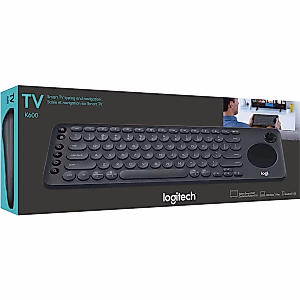 Logitech K600 TV - TV Keyboard with Integrated Touchpad and D-Pad Compatible with Smart TV - Graphite Black
