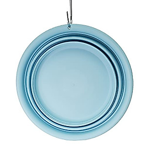 SAMMART 5.5L (1.45 Gallon) Collapsible Tub - Foldable Dish Tub - Portable Washing Basin - Space Saving Plastic Washtub (Sea Angel, 1)