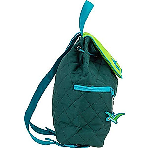 Stephen Joseph Kids' Unisex Toddler Back to School, Quilted Backpack, Dinos Dark Green, One Size