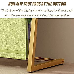 Freestanding Clothing Organizer Scarf Rack, Commercial Garment Rack Pants Hanger Shawl Organizer, Space-Saving Metal Pipe Shelf Retail Display Stands, Flower Wrapping Paper Holder Tie Belt Rack