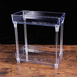 XJJZS Bathroom Shelf Wall Mounted Clear Shelves by Pretty Display. Extra Strong & Easy to Wall Mount