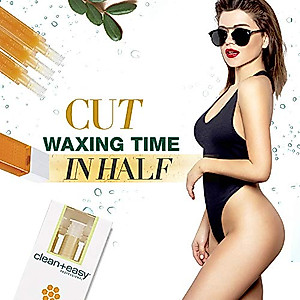 Clean + Easy Small Original Roll On Wax Refill for Wax Cartridge, Hygienic Depilatory Hair Removal Treatment, Removes Fine to Coarse Hairs, Perfect for Delicate Skin - 3 Packs