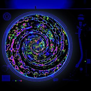 Goddess - DJ Turntable Slipmat 12 inch GLOW (glows under black light)