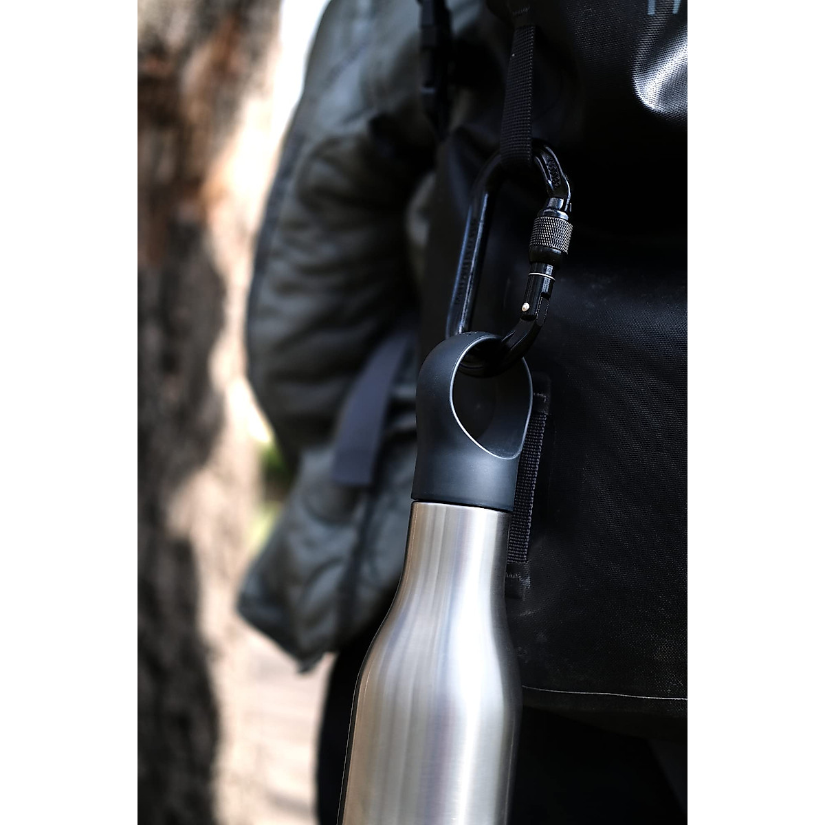 Joseph Joseph Loop™ Vacuum Insulated Water Bottle 500 ml (17 fl. oz) - Brushed/Anthracite