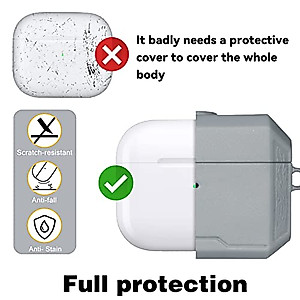 Besoar for Airpod 3 3rd Generation Case Cartoon Cute Fashion Character Kawaii Cool Design 3D Cover for Airpods 3 Unique Stylish Funny Fun for Air Pods 3 (2021) Girls Boys Teen Kids Cases-Thunder