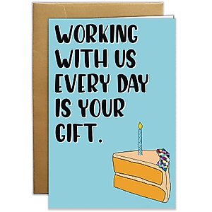Work Bestie Card Work Friend Birthday Card Coworker Birthday Card Colleague Birthday Card Boss Birthday Card Coworker Gift Leaving
