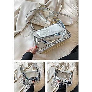 Hobo Bags for Women Patent Leather Tote Shiny Crossbody Bags Satchel Glossy Shoulder Bag Stylish Evening Purses 2023