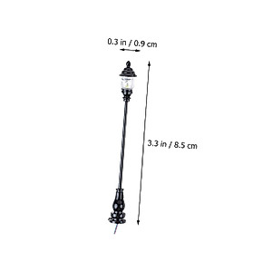 Uonlytech 24 Pcs Model Garden Lamp Miniature Mini Street Light Model Miniature Decor Garden Lamp Miniature Small Garden Decor Mini Lamp Model Mini Garden Lamp Mini Lamp Statue