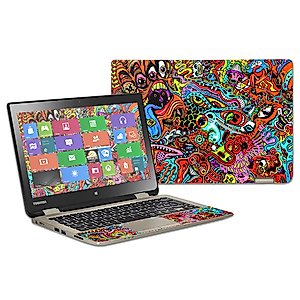 MightySkins Skin Compatible with Toshiba Satellite Radius 11 L15W-B 11.6" wrap Cover Sticker Skins Acid Trippy