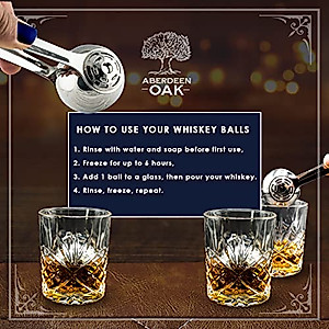 Whiskey Stones Set of 4 - Whiskey Rocks Chilling Stones, Stainless-Steel Whiskey Stone Ice Cubes and Balls, Chilling Rocks, Whiskey Stones Large, Bourbon Stones Bar Accessories