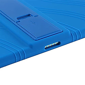 HminSen Case for TCL Tab Pro 5G Tablet, Kids Friendly Soft Silicone Adjustable Stand Cover for TCL Tab Pro 5G TCL-9198S / VASTKING KingPad M10 10.36 inch Tablet (Black)