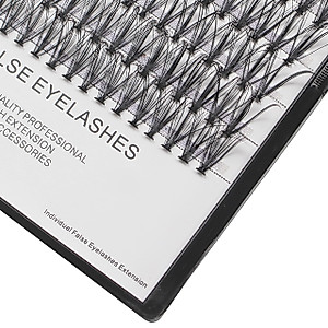 Bodermincer Large Tray 20D Cluster 0.07C,10 Lines,8-10-12-14mm Mixed,9-11-13-15mm Mixed, 10-12-14-16mm Mixed,Natural Long Individual Flare Lashes Cluster False Eyelashes (8-10-12-14mm Mixed)