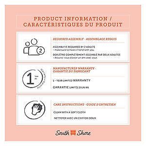 South Shore Balka Headboard, Queen, Matte Black