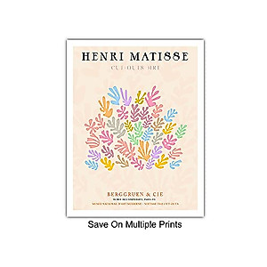 Matisse Wall Art & Decor Poster Set - 8x10 Abstract Minimalist Wall Art Prints - Mid Century Modern Gifts - Aesthetic Pictures - Contemporary Art - Gallery Wall Art - Museum Poster - Henri Matisse