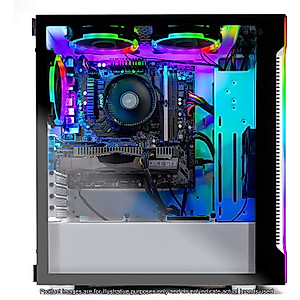 Skytech Archangel Gaming Computer PC Desktop – RYZEN 5 2600X 6-Core 3.6 GHz, GTX 1660 6G, 500GB SSD, 16GB DDR4 3000MHz, RGB Fans, Windows 10 Home