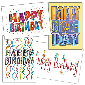 36 Pack of Birthday Card Assortment - 5x7 Cards - Boxed Set of 36 Cards & Envelopes Bulk Business Pack
