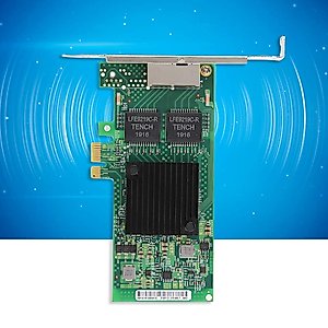 Zyyini i350-T2V2 i350AM2 PCI-Ex1 Dual Port Server Network Card RJ45 Dual Port Gigabit Network Adapter Gold Plated PCI-E Interface for Server, Internet Cafe, Data Center