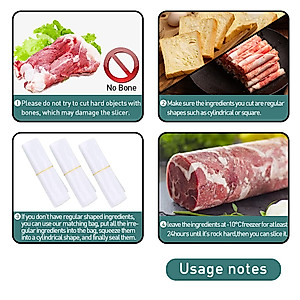 Koconic Stainless Steel Food Slicer,Manual Frozen Meat Slicer Beef and Mutton Roll Meat Cleavers Machine for Home Cooking of BBQ Hot Pot