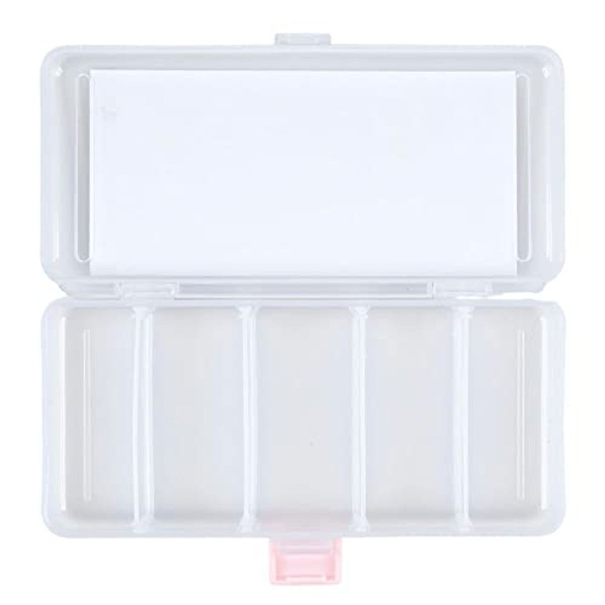 Craft County Clear Organizer Box with 5 Sets of Five Stackable Jars with Lid – 31 Pieces – Great for Diamond Art, Beads, Findings, Saving Space, and More!