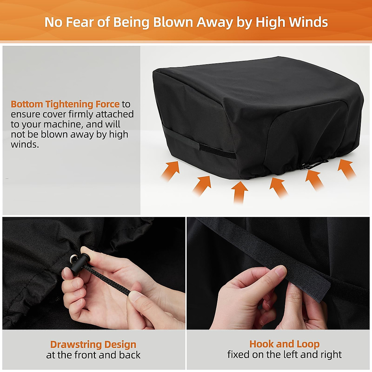 NOELIFE Griddle Cover for Blackstone 22 inch Tabletop Griddle with Hood, Propane Fuel Cylinder Can Be Covered Completely, Waterproof Grill Cover Outdoor BBQ Grilling Accessories (Cover Only)