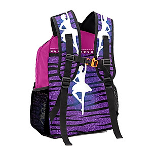 Ballet Dancing Glitter Personalized Kids for Boy/Girl Teen Primary School Daypack Travel Bag Bookbag