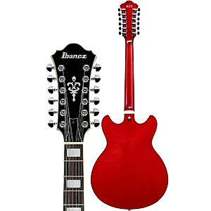 Ibanez Artcore AS7312 Semi-Hollow 12-String - Transparent Cherry Red