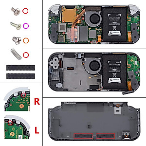 eXtremeRate Soft Touch Black DIY Replacement Shell for Nintendo Switch Lite, NSL Handheld Controller Housing w/Screen Protector, Custom Case Cover for Nintendo Switch Lite