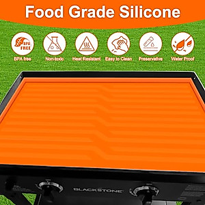 HMGES Silicone Griddle Mat for Blackstone 22inch Grill,Food Grade Reusable Protective Cover for Blackstone 22" Grill Top,Upgraded Thickened Protect Griddle From Dirt&Rust for All Season