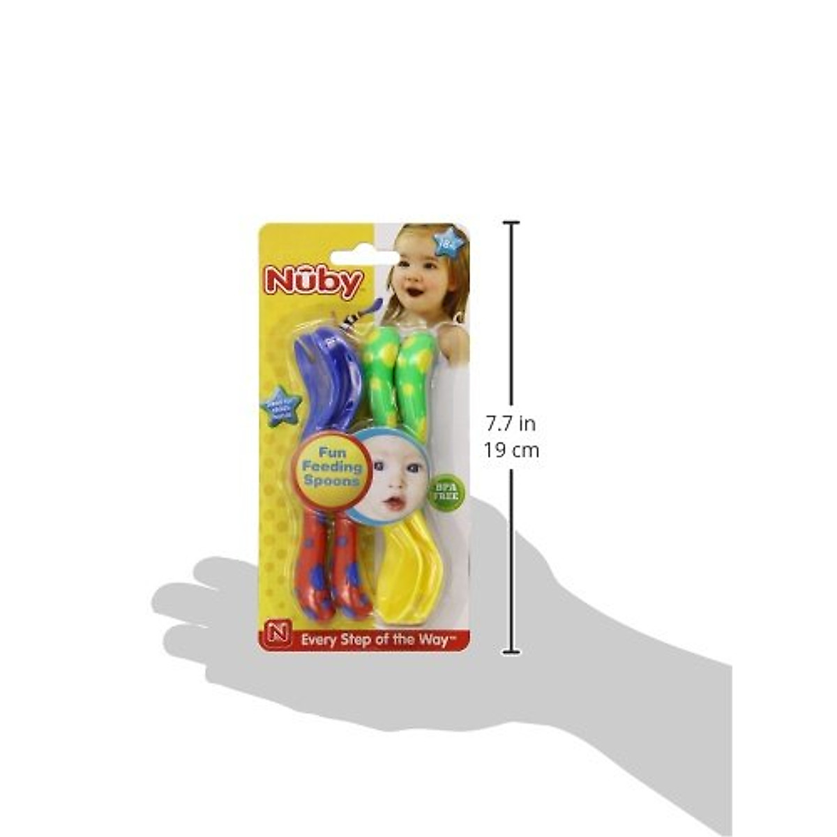 Nuby Spoons and Forks , Colors May Vary, 4 Count