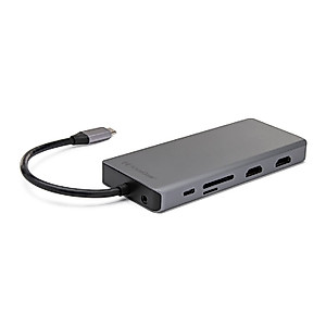 Knox Gear Kernel 13-in-1 USB-C Power Delivery Charging Port Hub, USB C Hub, 2 HDMI Ports, SD and MicroSD Card Slots, Data Transfer Rate of 5 Gbps, Multiport Adapter Compatible with Mac and PC Devices