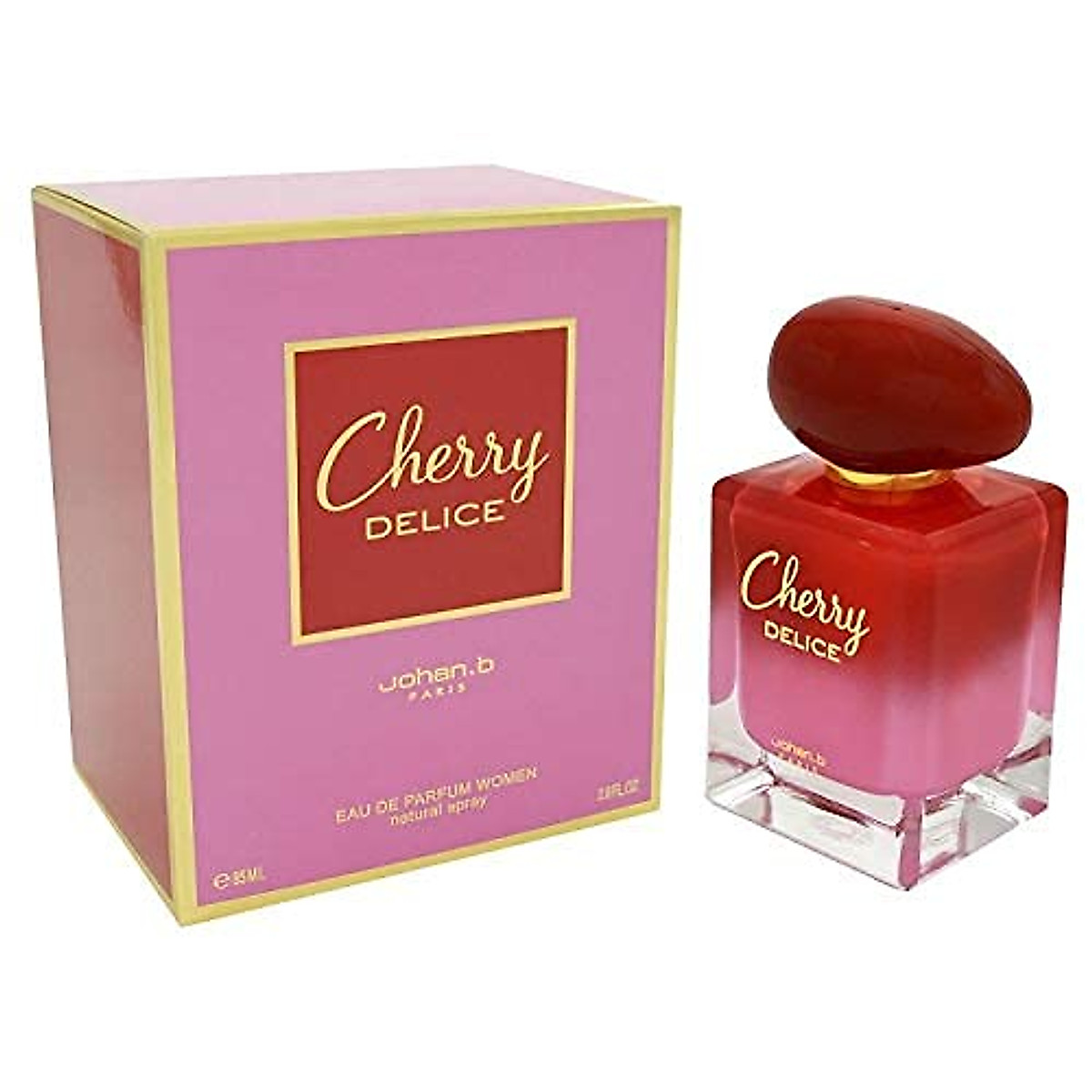 Johan B Cherry Delice Eau De Parfum Spray for Women, 2.8 Ounce