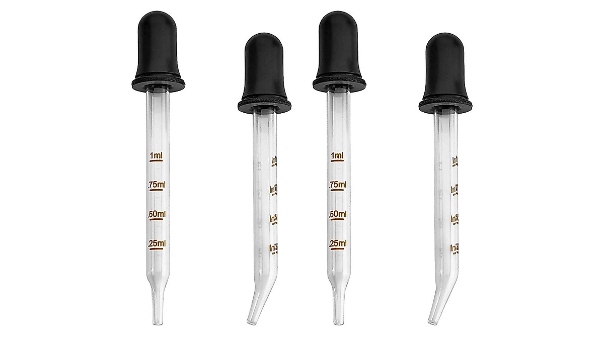 Precision Glass Eye Droppers - 8-Pack for Essential Oils
