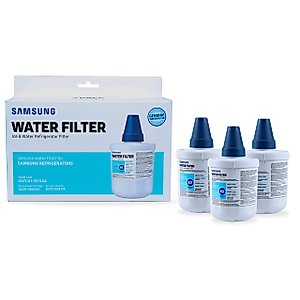 SAMSUNG Genuine Filters for Refrigerator Water and Ice, Carbon Block Filtration for Clean, Clear Drinking Water, DA29-00003G, 3 Pack