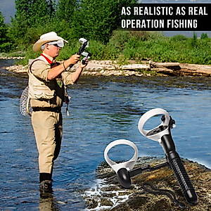 Hoolalas VR Real Fishing Reel Adapter for Oculus Quest 2 Controller Gaming Accessories