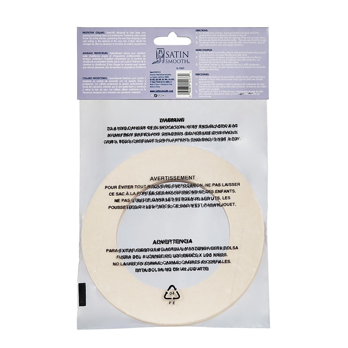 Satin Smooth Universal Protective Collars for Wax Warmer, 20 Count