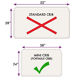 NoJo 3 Piece Mini Crib Bedding Set, Retro Happy Camper, Green/Aqua/Orange/Grey , 24x38x5 Inch (Pack of 1)