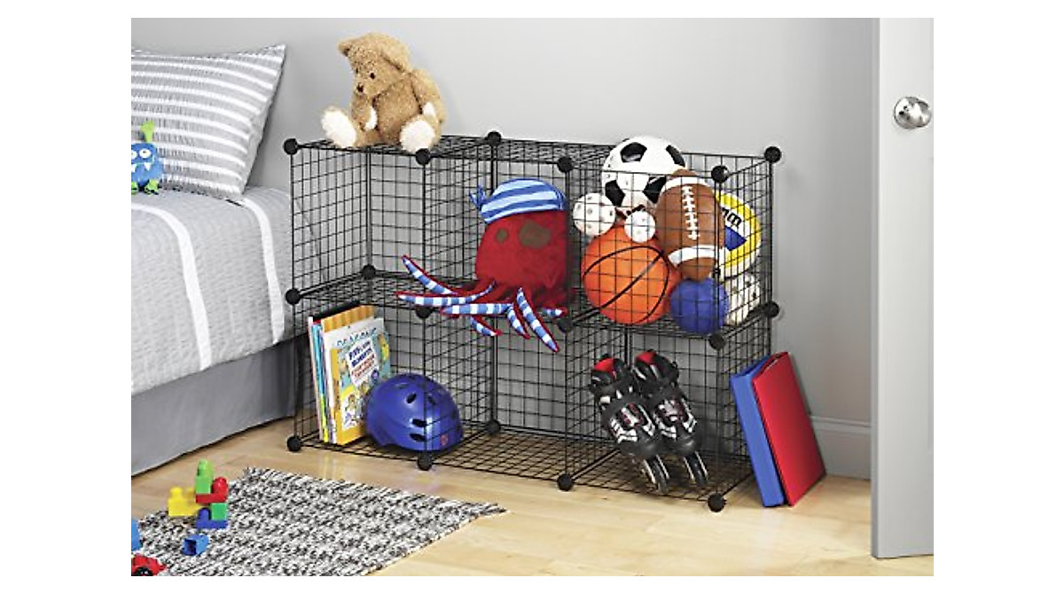Whitmor Storage Cubes - Stackable Wire Shelves for Flexible Organization