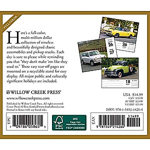 Classic Cars & Trucks 2021 Box Calendar