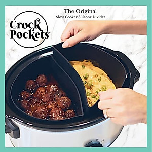 CrockPockets The Original Slow Cooker Divider, Silicone Insert, BPA Free, Dishwasher Safe