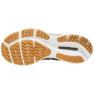 Mizuno Men's Wave Rider 24 WAVEKNIT Running Shoe, Black-Dark Shadow, 10 D US