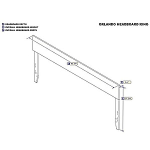 Leo & Lacey King Panel Headboard in Espresso