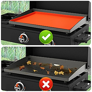 Griddle Mat 28" Silicone for Blackstone 28 inch Griddle Top Protective Cover, Blackstone Griddle Accessories Keep Flat Top Clean Critter Free Rust-Free, Heavy Duty Food Grade Silicone Mat