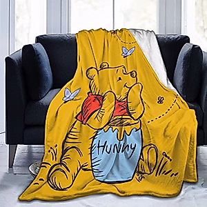PNRPPKT Super Soft Anime Blanket Flannel Fleece Throw Blankets Best Friend Super Soft Cozy Warm Plush Bedding for Sofa Living Room Bedroom 50''X40'', Black