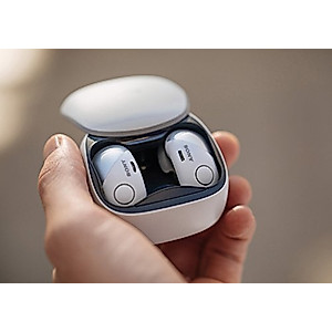 Sony WF-SP700N/W True Wireless Splash-Proof Noise-Cancelling Earbuds with Built-In Microphone (White), 5 x 2.4 x 6 inches