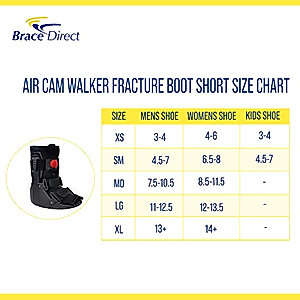 Brace Direct Air CAM Walker Fracture Orthopedic Boot Short - Complete Medical Recovery, Protection, Healing and Boot - Toe Foot or Ankle Injuries, Fractures, Sprains