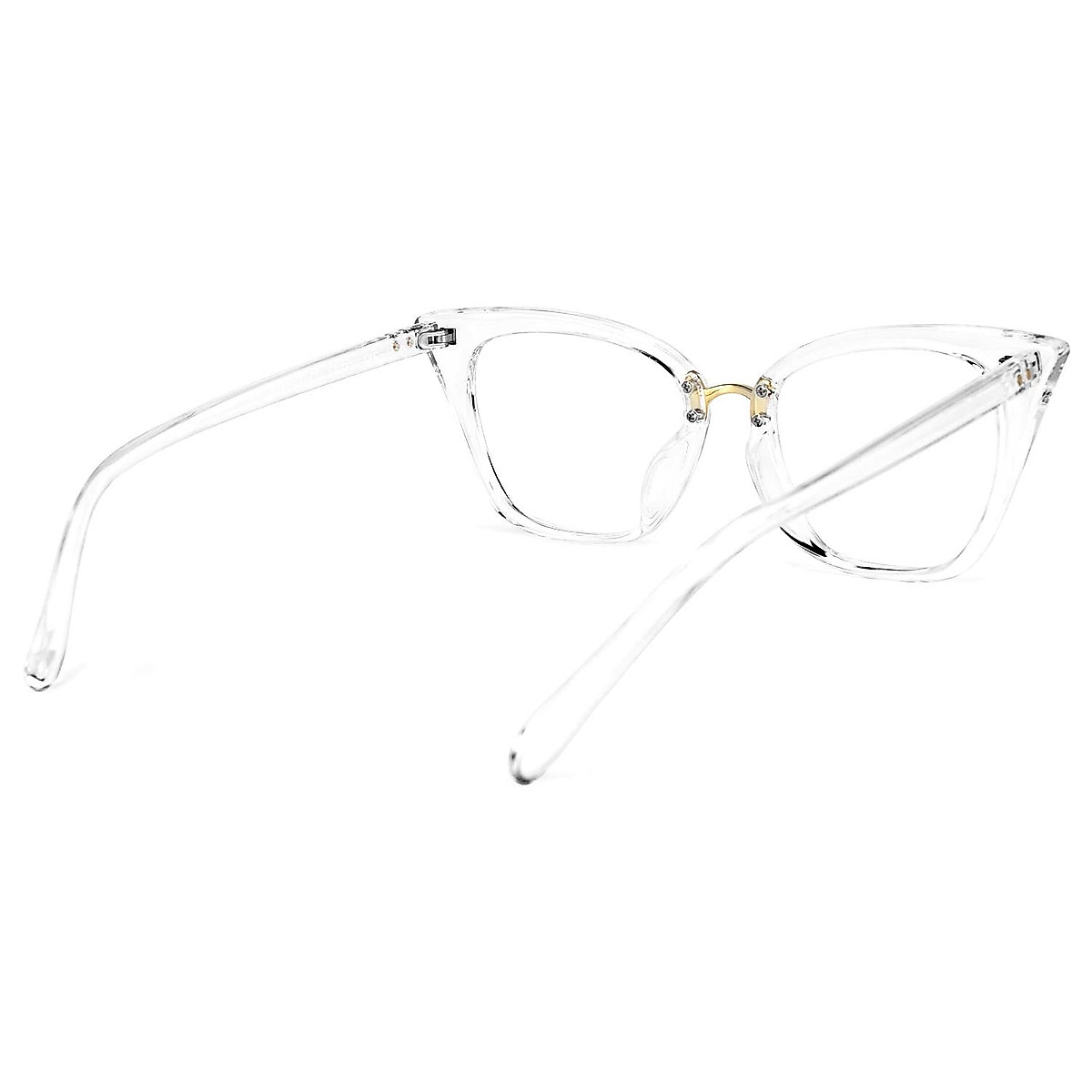 Zeelool Cat Eye Glasses Frame for Women Clear Lens Chandrika ZOP01899-02 Crystal